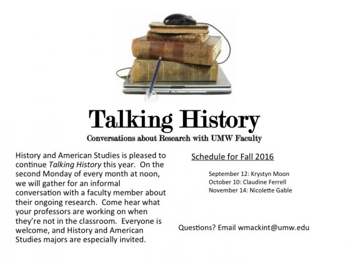 Talking History Series - History and American Studies