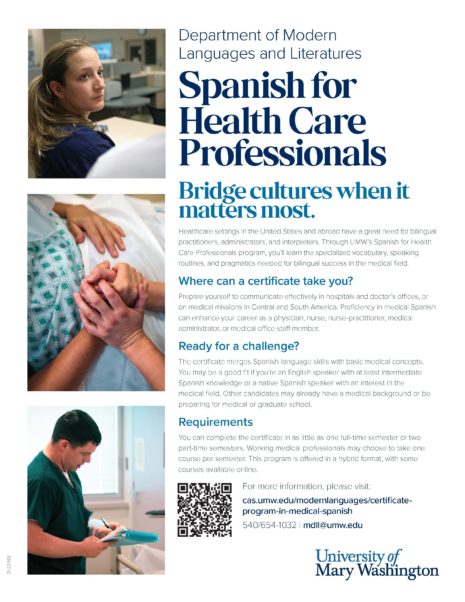 Certificate Program in Spanish for Health Care Professionals ...
