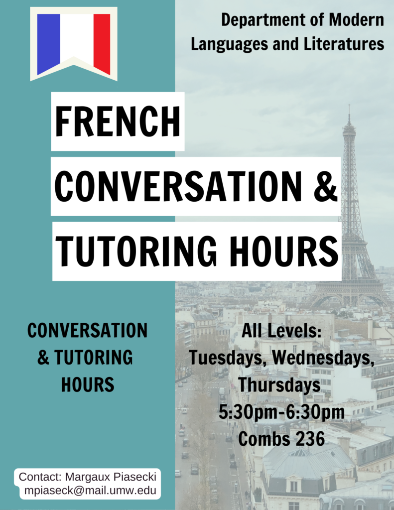 Tutoring / Conversation Hours - Department of Modern Languages and ...
